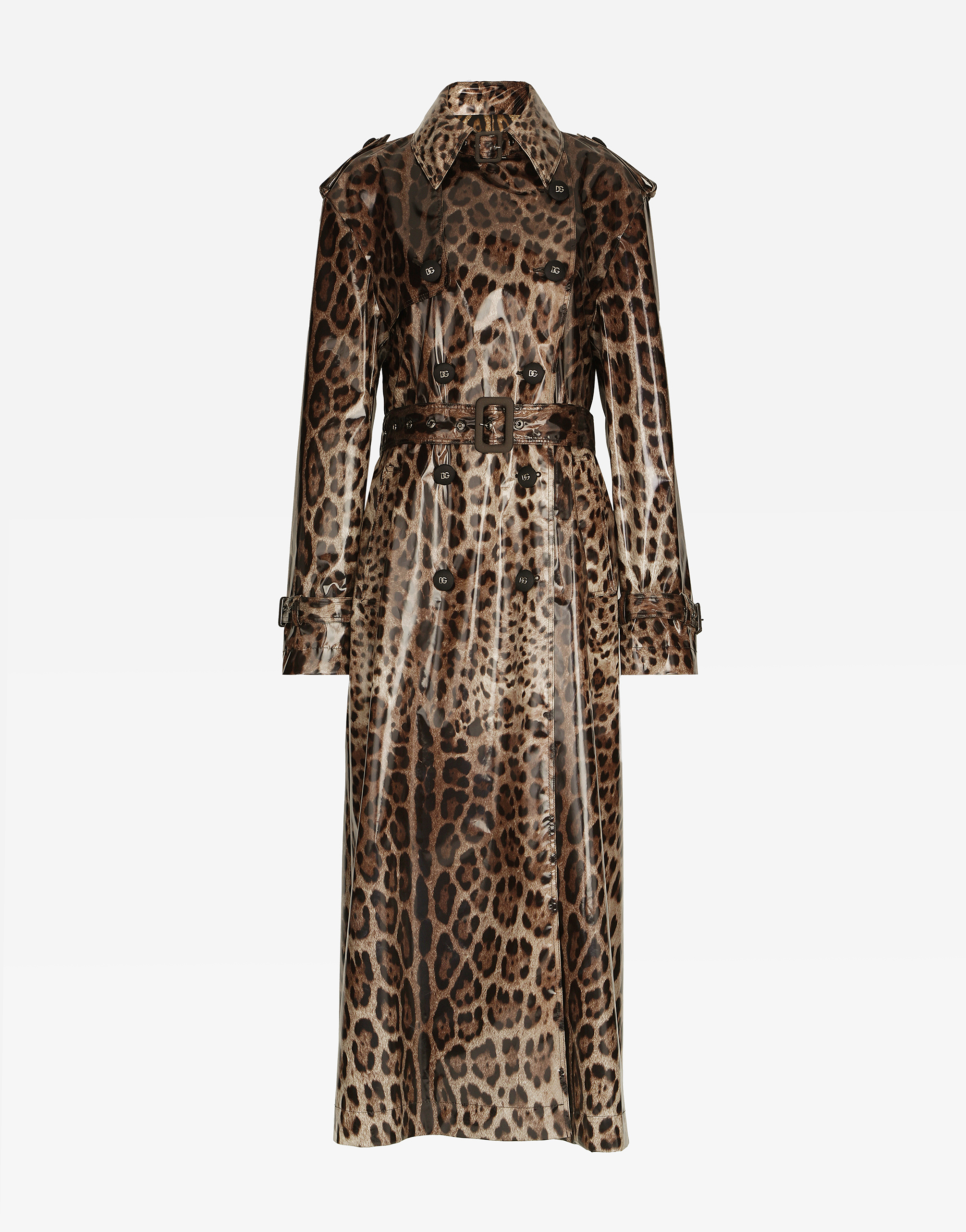 Dolce & Gabbana Leopard-Print Trench Coat - Animal Print